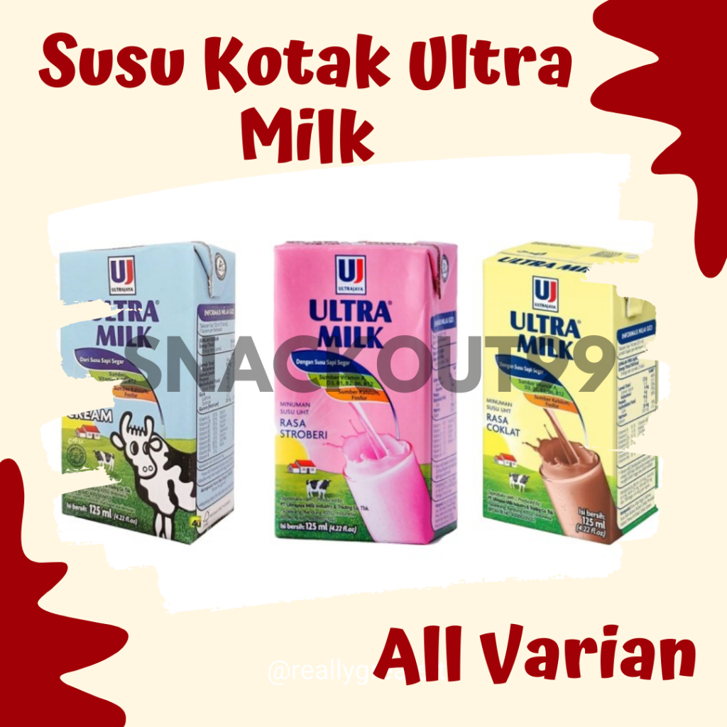 Jual Ultramilk Susu UHT Mini 125 ml All Varian | Shopee Indonesia
