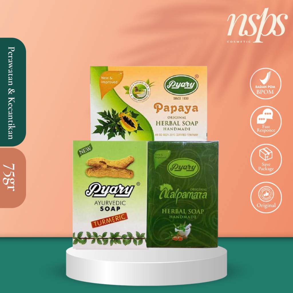 Jual NSPS Cosmetic - PYARY Sabun Arab/Ayurdevic Soap Turmeric/Nalpamara ...