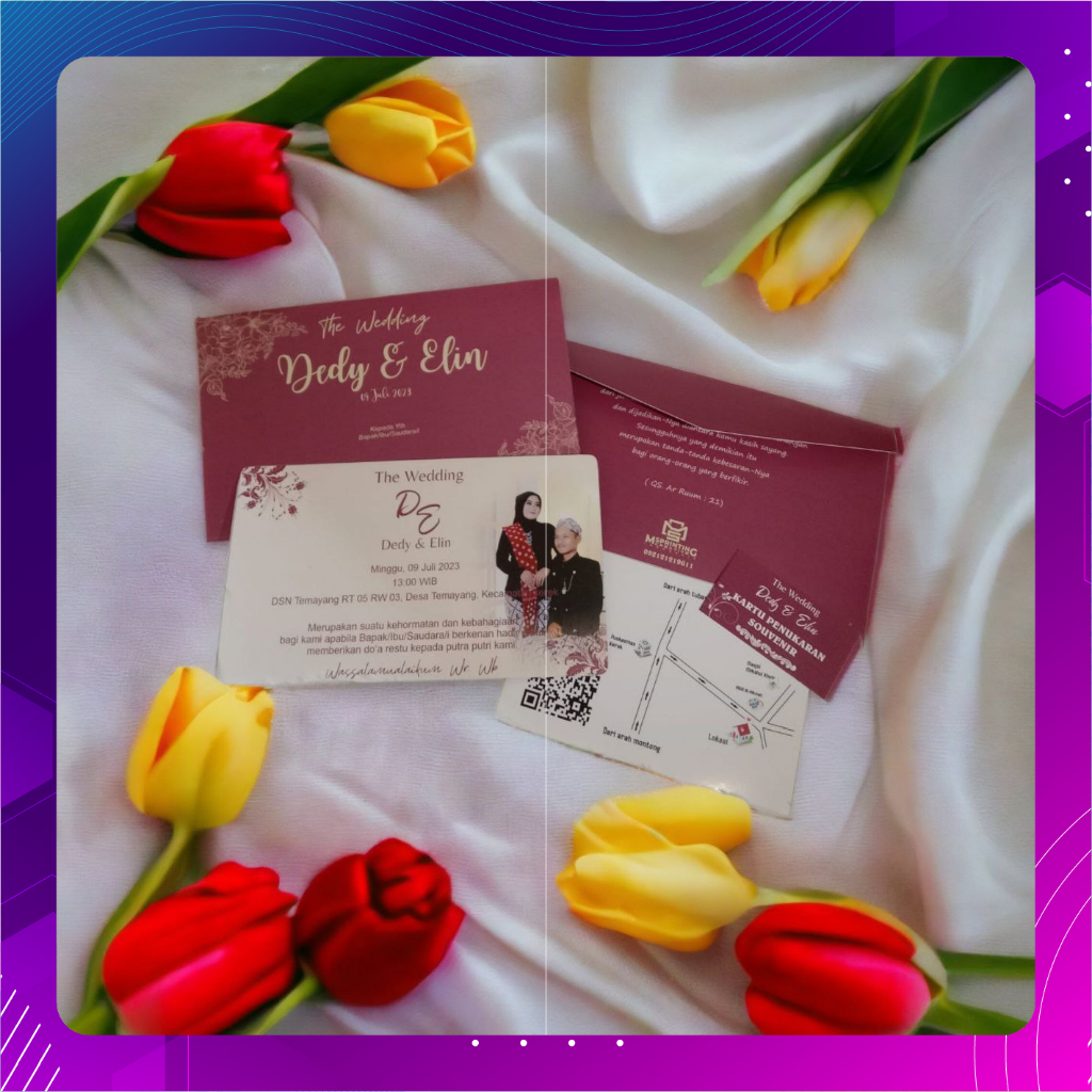 Jual Undangan Nikah Resepsi Custom Model Amplop | Shopee Indonesia