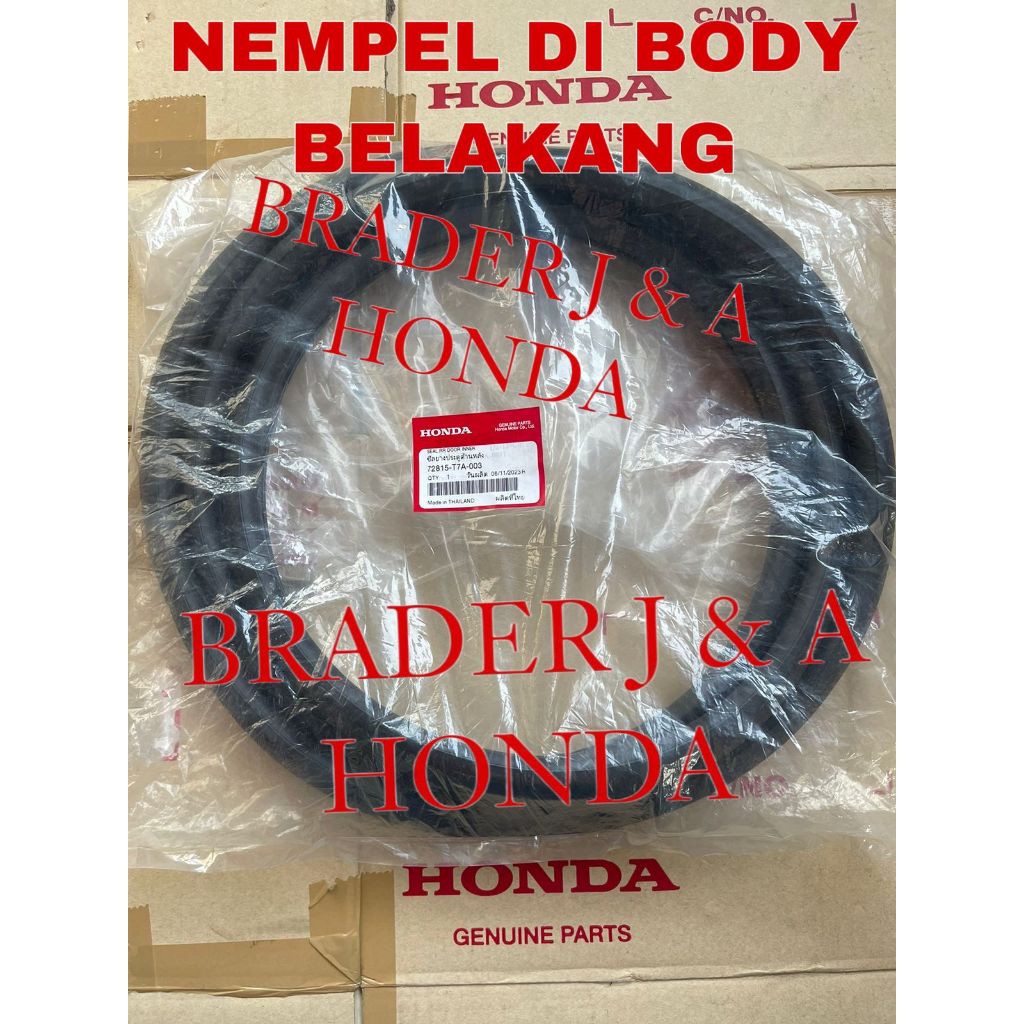 Jual KARET BALON NEMPEL DI BODY DEPAN BELAKANG HRV GEN 2 RU1 RU5 2015 ...