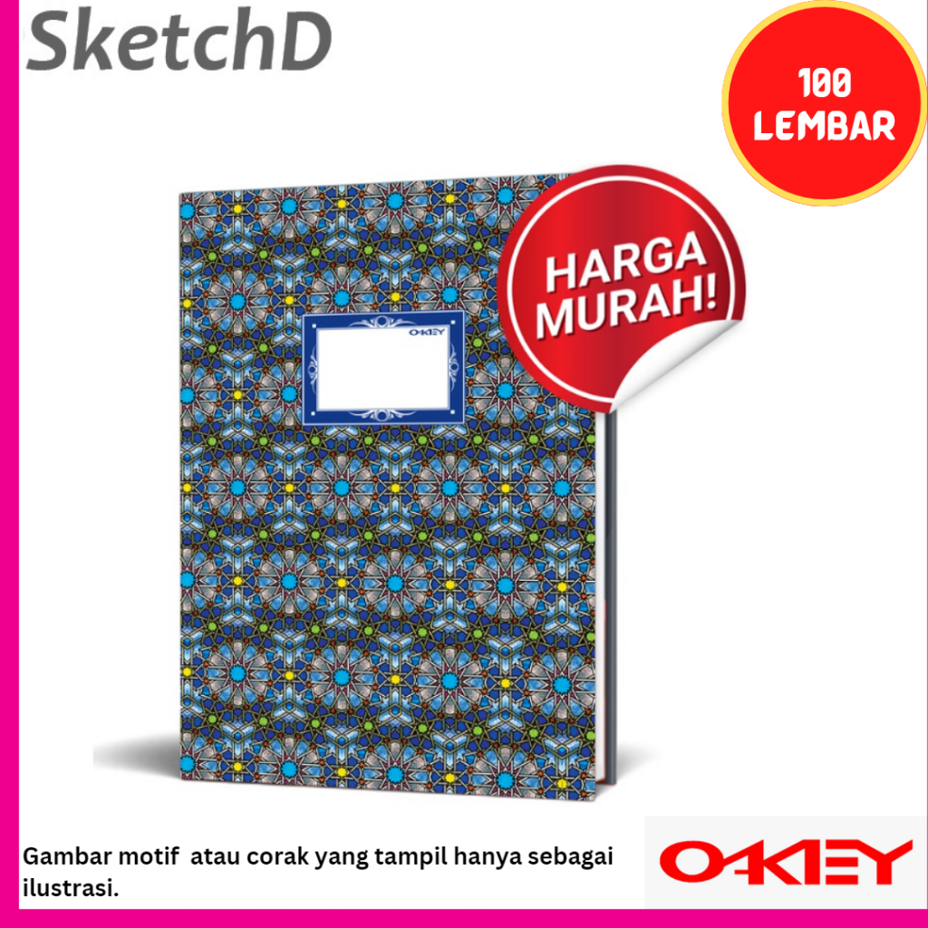 Jual Buku Kas Keuangan Kantor Register Besar bergaris Okey Folio 100 ...