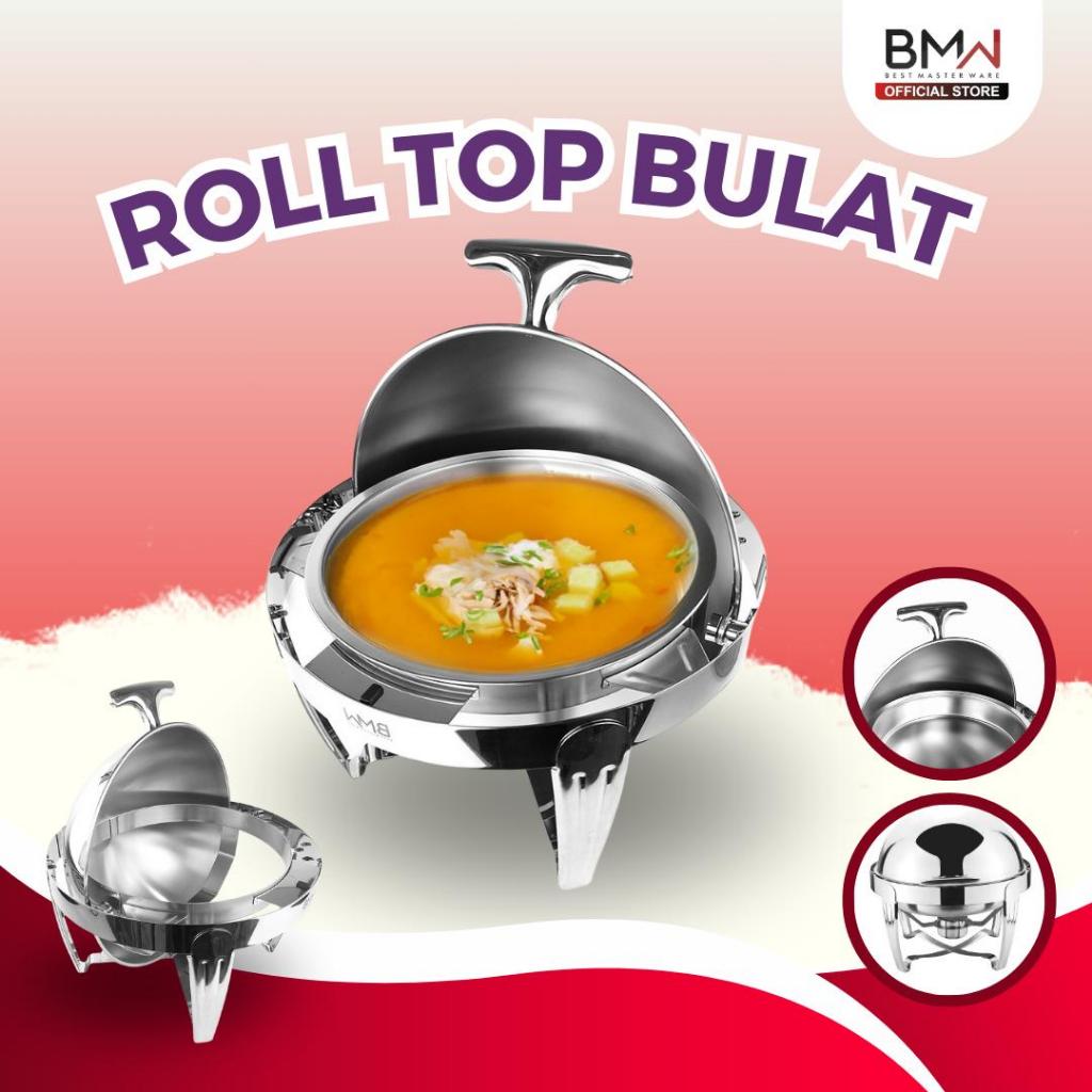 Jual BMW Kitchenware - Prasmanan Bulat Besar Wadah Roll Top 6 Liter ...