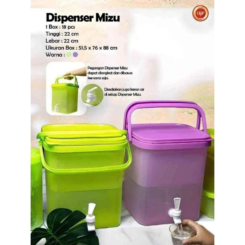 Jual DISPENSER MIZU 16 LITER /DISPENSER AIR PAKAI KRAN/DISPENSER ES TEH ...
