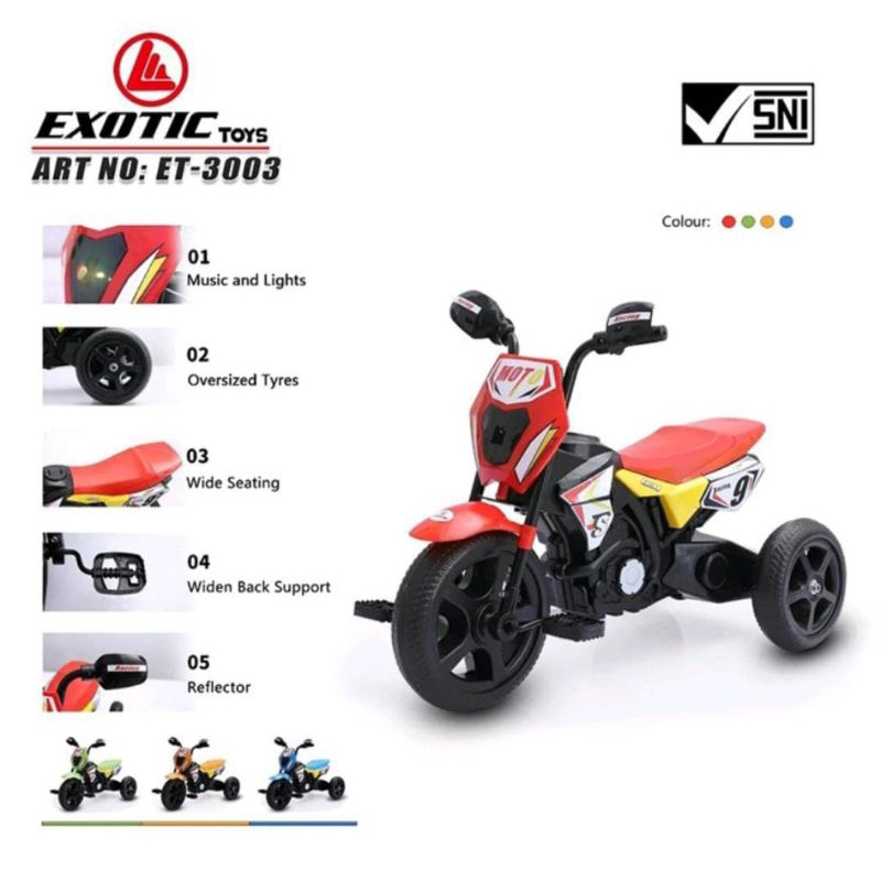Jual DIJAMIN ORI Sepeda motor aki gowes 2in1 EMT 2214 EMT 2243 Emt 2234 ...