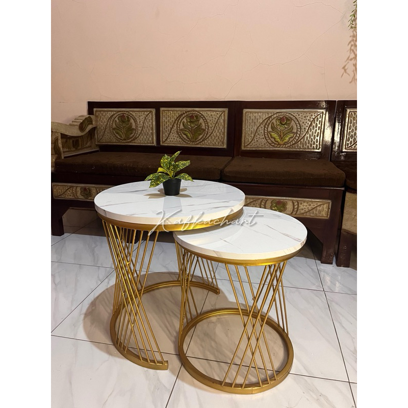 Jual Meja Tamu Minimalis Set Aula / Meja Besi Minimalis / Meja Ruang ...