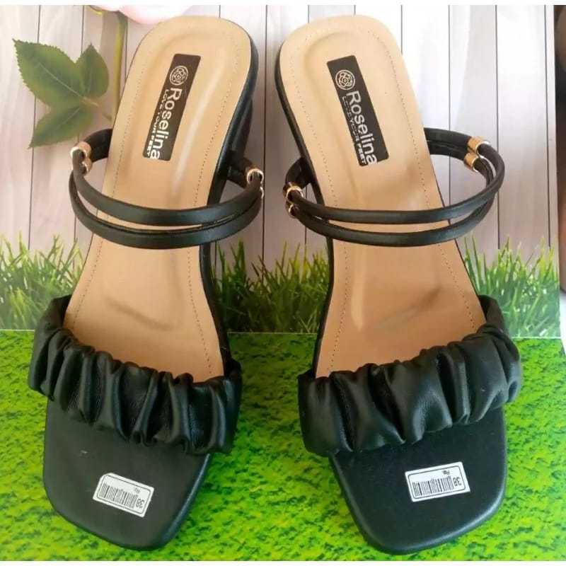 Jual SANDAL HEELS KERUT TALI/SANDAL HAK TAHU 3CM/SANDAL MURAH KEKINIAN ...