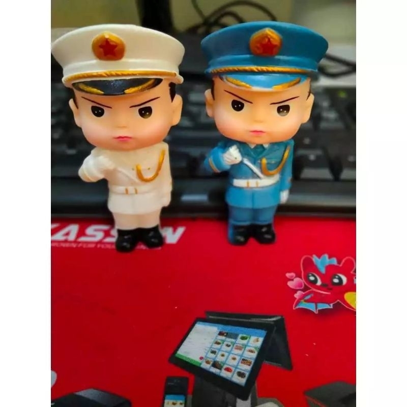 Jual {BG} PAJANGAN KUE ULANG TAHUN KARAKTER POLISI BAJU PUTIH & BIRU ...