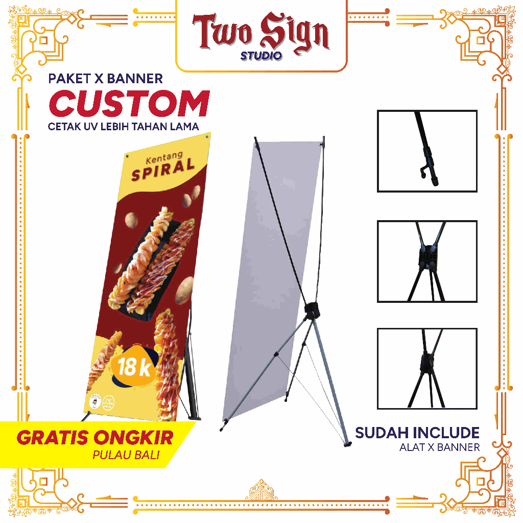 Jual PAKET X BANNER STANDART BISA PESAN ALAT X BANNER SAJA ATAU BANNER ...