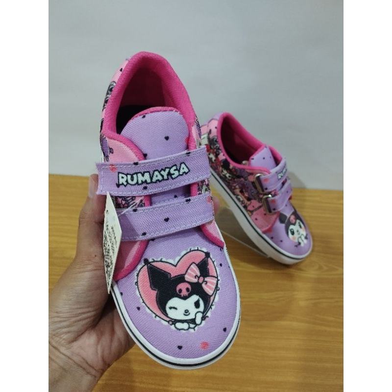 Jual SEPATU ANAK KARAKTER KUROMI FREE CETAK NAMA DAN PHOTO+GRATIS ...