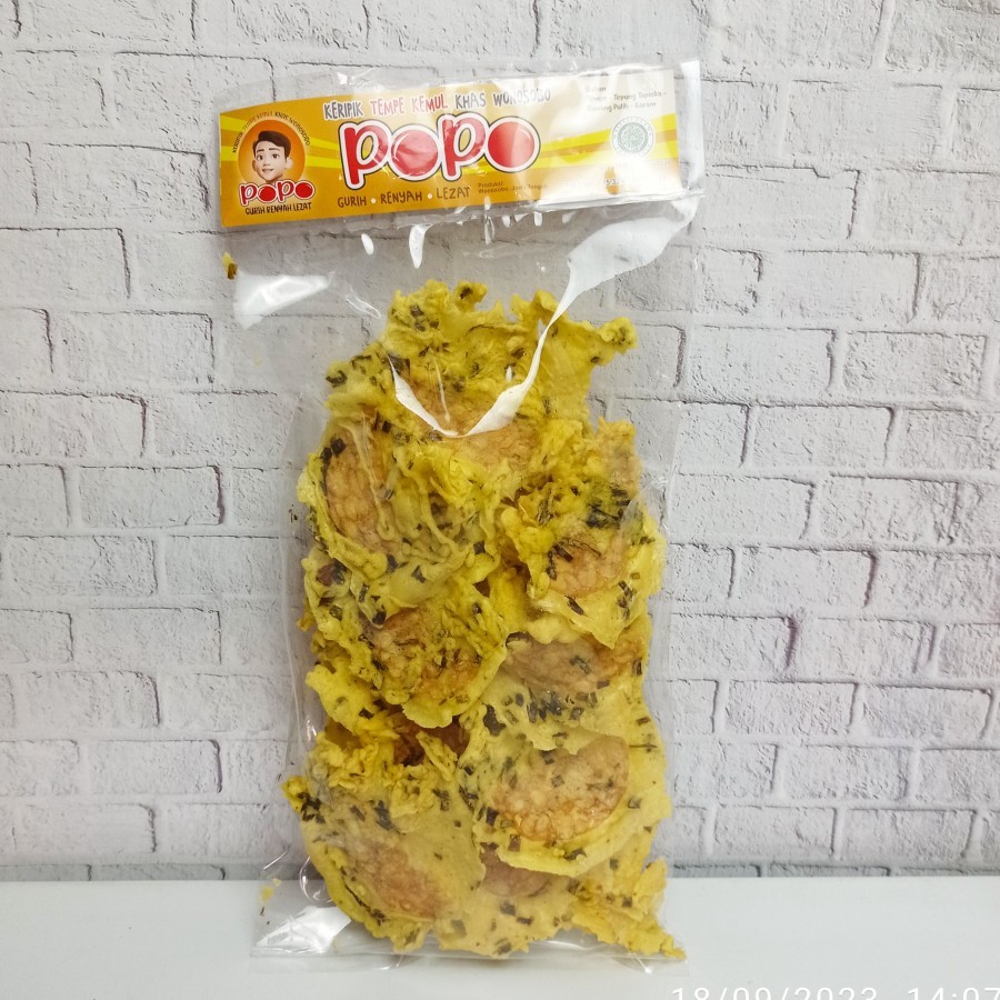 Jual Keripik Tempe Kemul Oleh oleh Khas Wonosobo Merk Popo Renyah Gurih | Shopee Indonesia