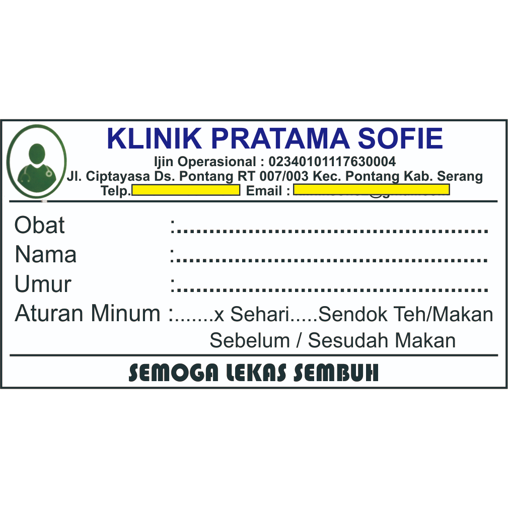 Jual sticker obat sirup 8,5 cm x 5 cm custom | Shopee Indonesia
