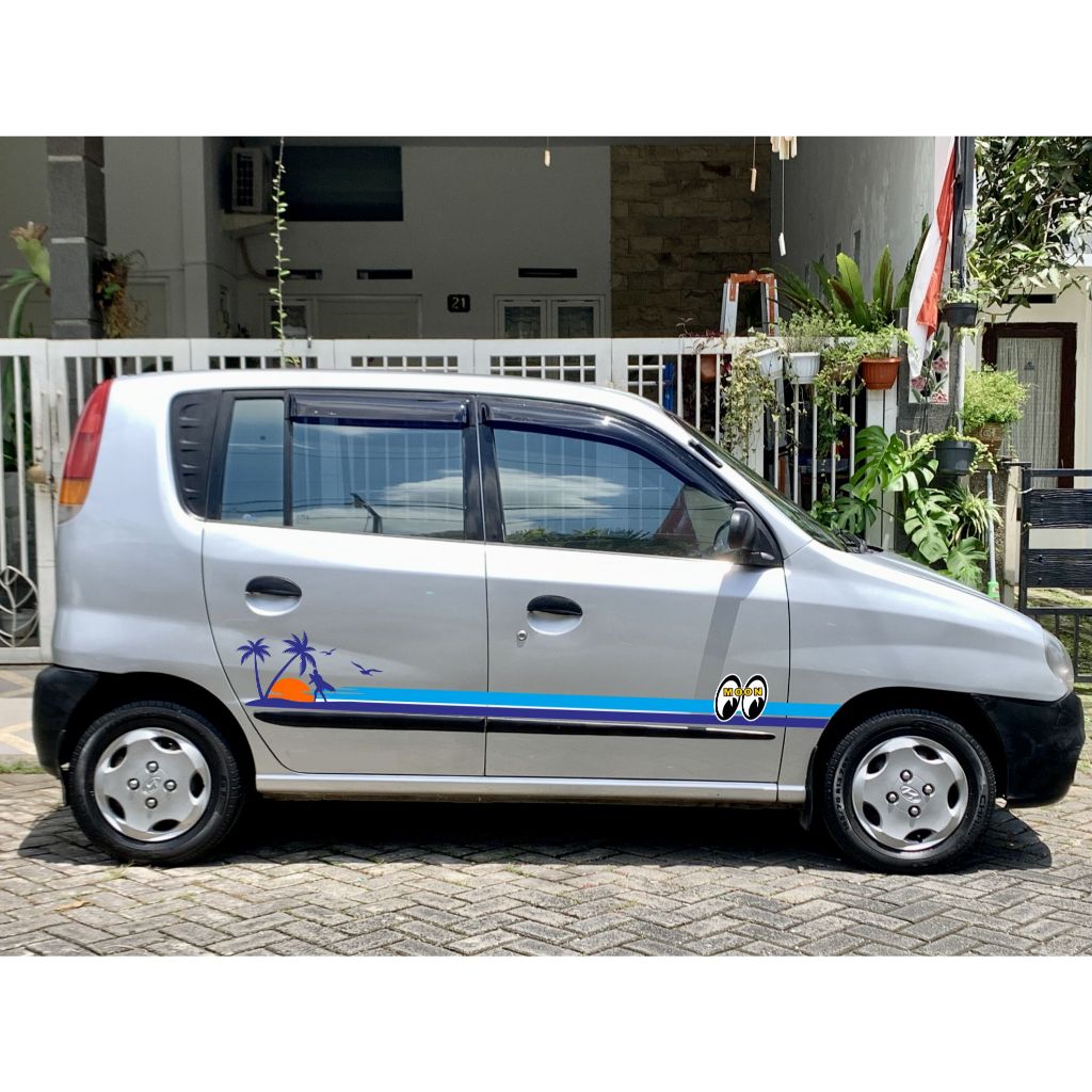 Jual cutting sticker polet LIS mobil side decal hyundai atoz tema ...