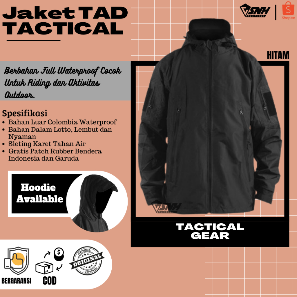 Jual Jaket Motor Tactical Outdoor Gunung Anti Air Pria Waterproof Jaket ...