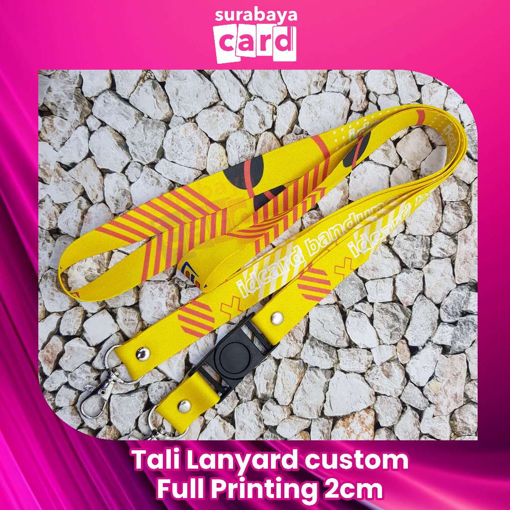 Jual CETAK TALI LANYARD PRINTING SUBLIM 2 CM/Tali Lanyard custom Full ...