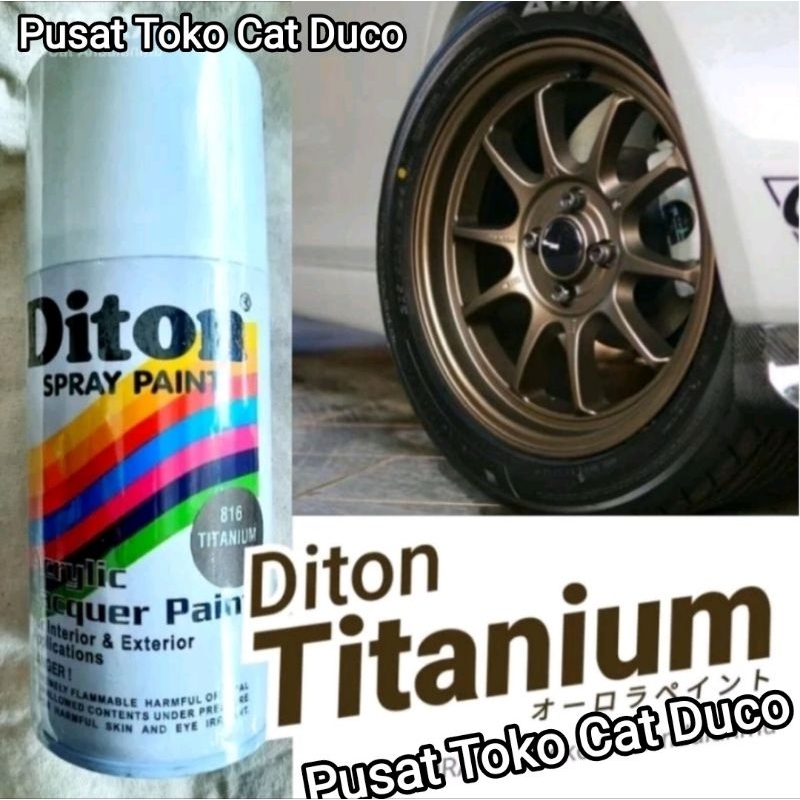 Jual Cat Pylox Diton 816 Titanium 300cc cat semprot coklat magnesium ...