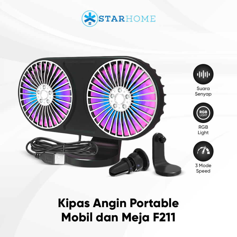 Jual Kipas Angin Mobil Kipas Angin USB Mobil Kipas Meja Portable Kipas ...