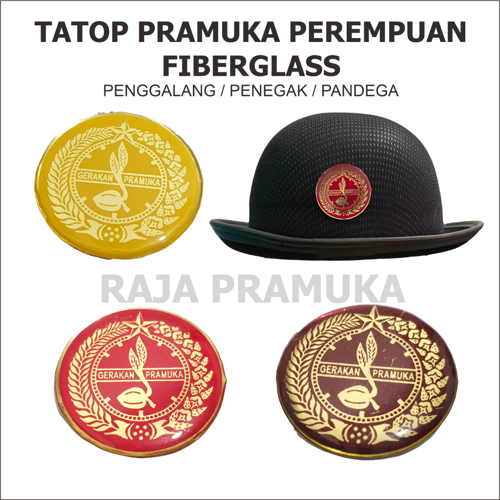 Jual TATOP PRAMUKA PUTRI FIBERGLASS Biasa EMBLEM BONI PENGGALANG ...