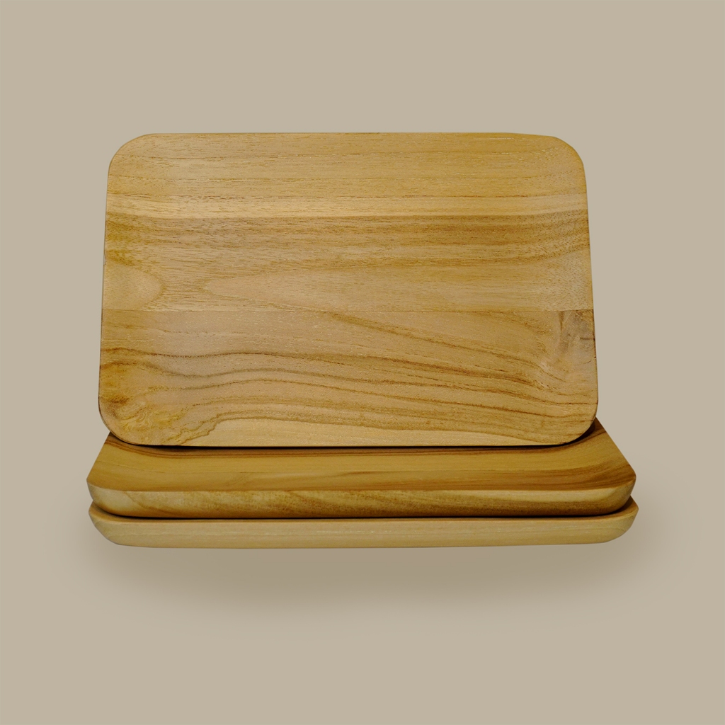 Jual Wooden Rectangular Plate / Piring Kayu / Dekorasi Kayu / Piring ...