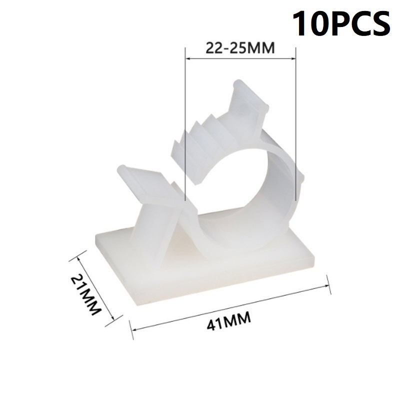 Jual 10 Pcs Klip Kabel Tempel Fleksibel Klem Kabel Tie Flexible Cable ...