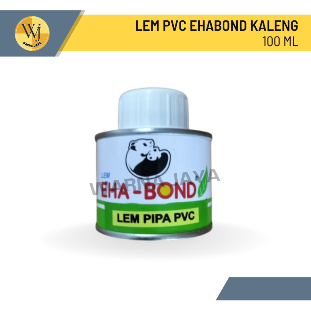 Jual Lem Pipa PVC Ehabond Kaleng 100 ML / Lem Pipa Paralon | Shopee Indonesia