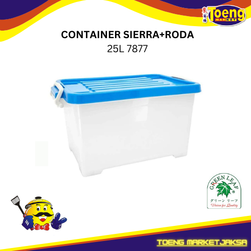 Jual CONTAINER SIERRA+RODA 25L 7877 GREEN LEAF | Shopee Indonesia