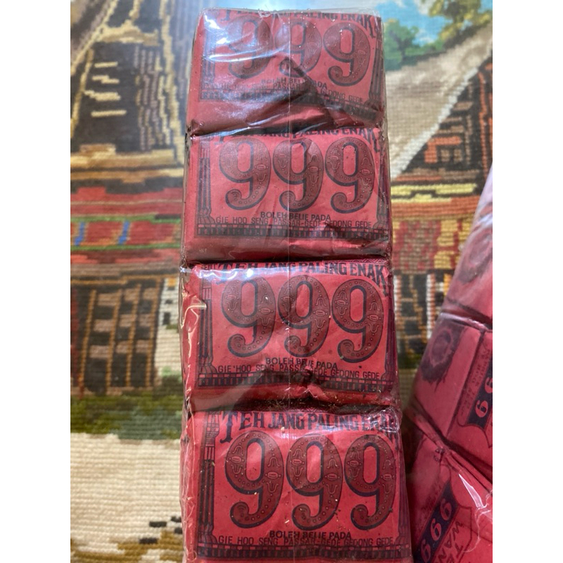 Jual TEH 999 TEH KHAS ANGKRINGAN Teh 999 1 slop 10 pcs | Shopee Indonesia