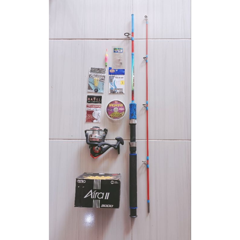Jual Satu set alat pancing 150cm POWER 8KG paket pancingan lengkap ...
