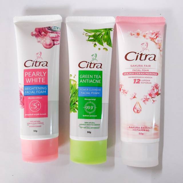 Jual Citra Facial Foam 50g All Varian | Shopee Indonesia