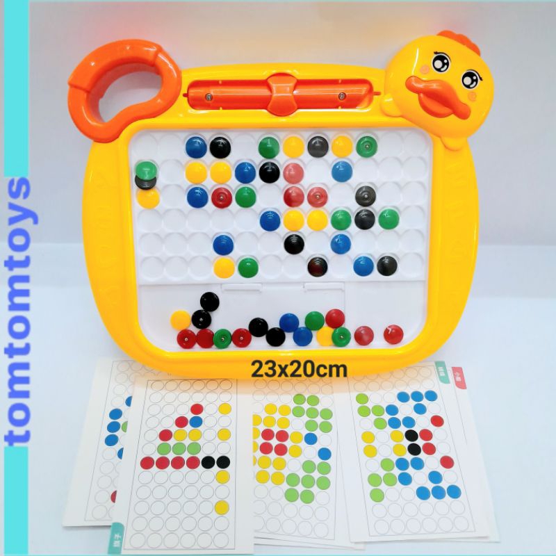 Jual MAGNETIC MOSAIC BEADS Drawing Board Papan Gambar Magnet | Shopee ...