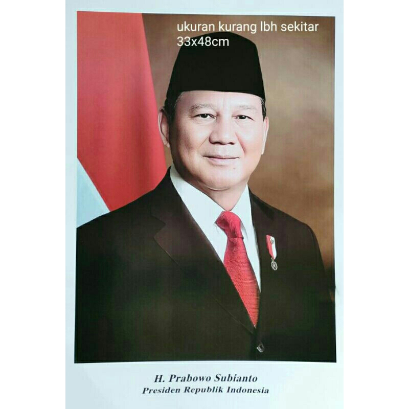 Jual poster gambar presiden republik indonesia prabowo subianto | Shopee Indonesia