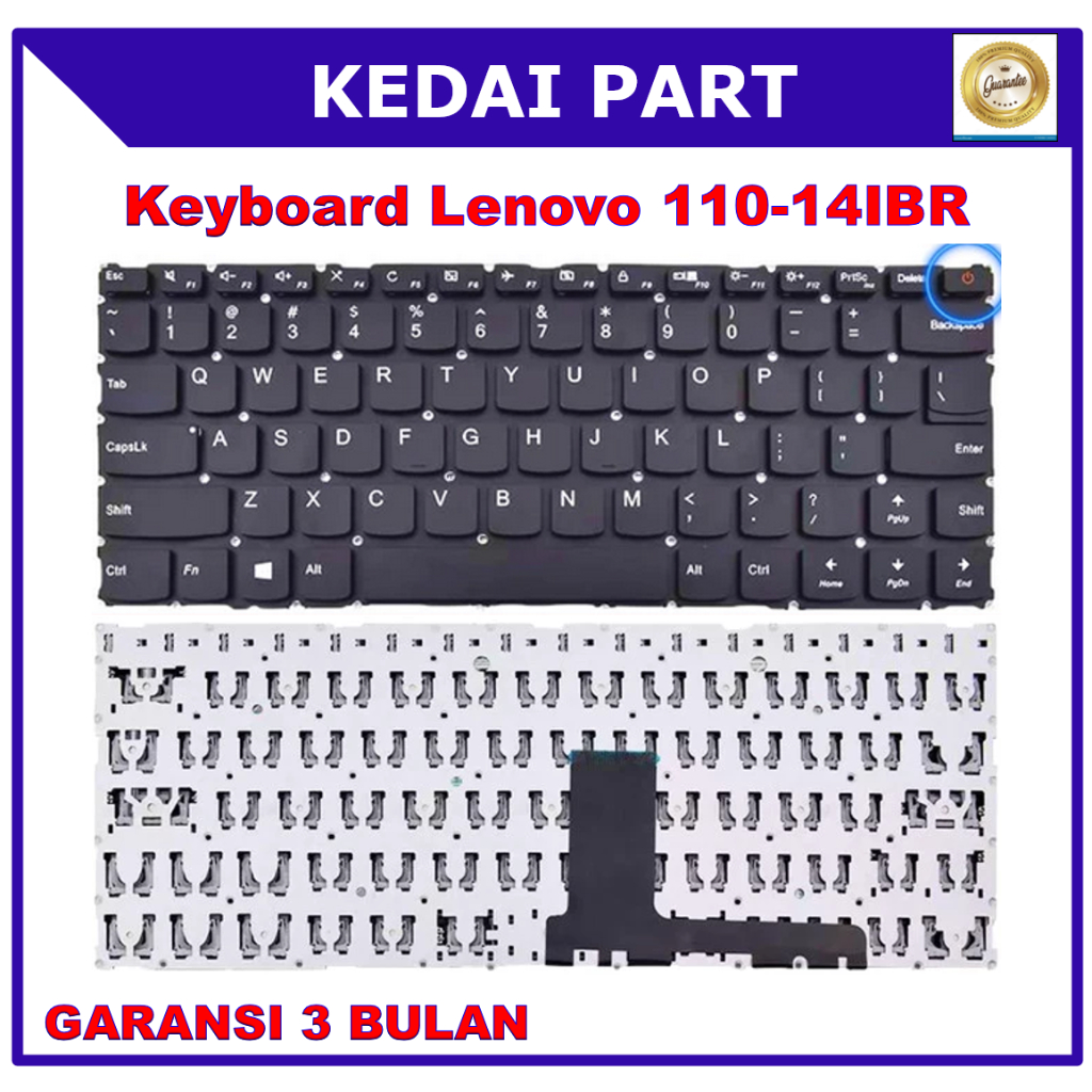 Jual KEYBOARD LENOVO 110-14IBR 110-14 IBR NON FRAME | Shopee Indonesia