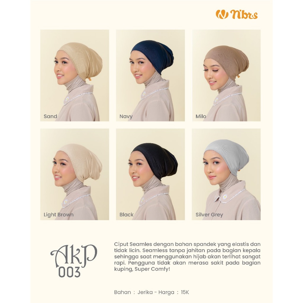 Jual CIPUT INNER HIJAB NIBRAS AKP 003 / INNER JILBAB HIJAB ORI BRANDED NBRS TERBARU NIBRAS HIJAB ...