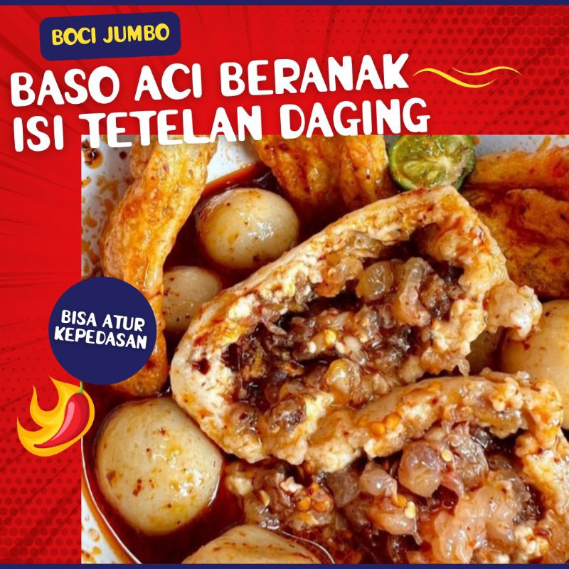 Jual BASO ACI BERANAK ISI TETELAN DAGING - BOCI JUMBO | Shopee Indonesia