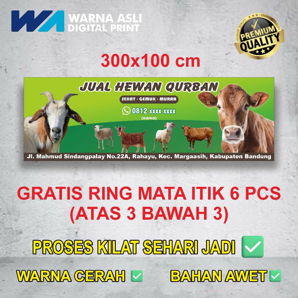 Jual BANNER QURBAN/SPANDUK QURBAN/SPANDUK JUAL HEWAN QURBAN | Shopee ...