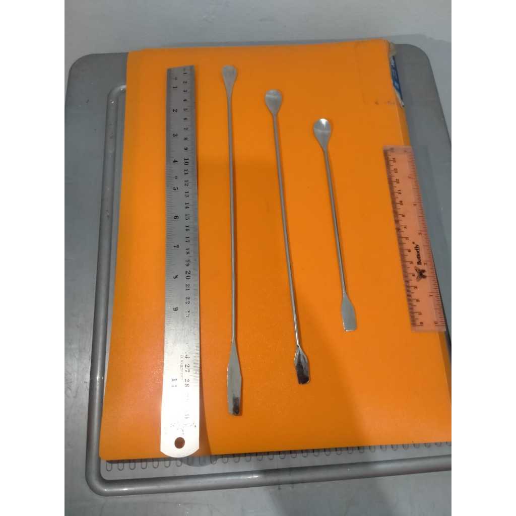 Jual Spatula Lab 25cm Stainless Steel. Spatula untuk Laboratorium 25cm ...