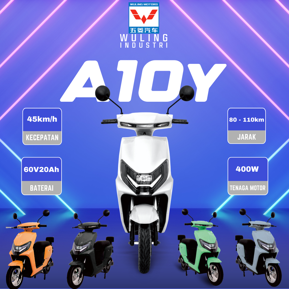 Jual WULING INDUSTRI Sepeda Listrik EMOTOR 400W 60V 20A EBIKE Elang ...