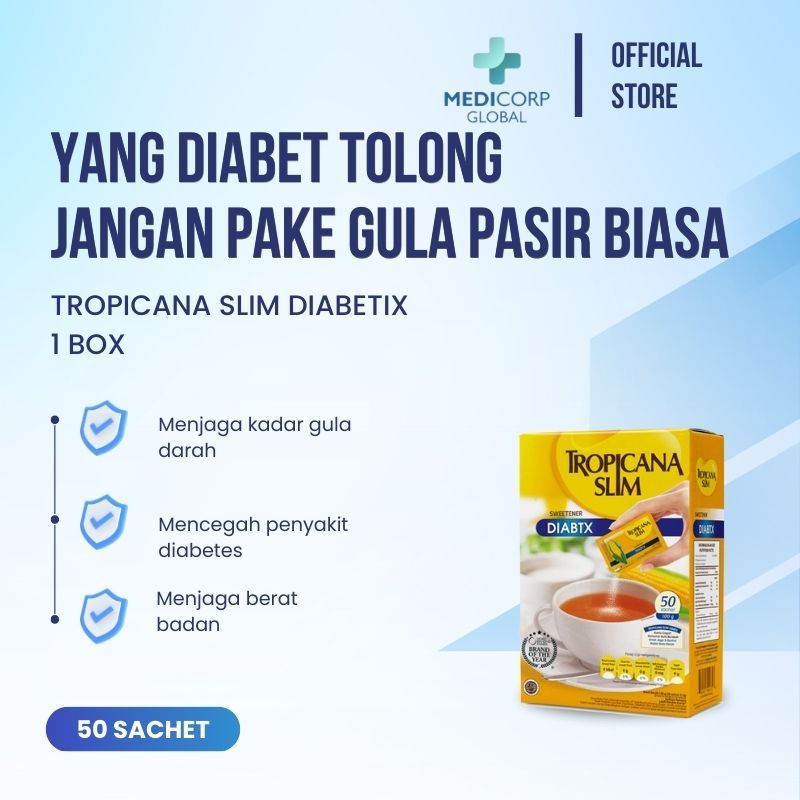 Jual [MEDICORP] Tropicana slim gula diabtx / diabetic / diabetix rendah ...