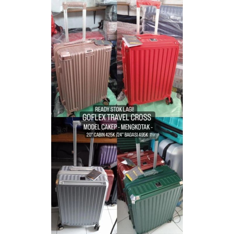Jual KOPER HARDCASE FIBER PREMIUM MERK GOFLEX / TRAVEL CROSS UKURAN 20 ...