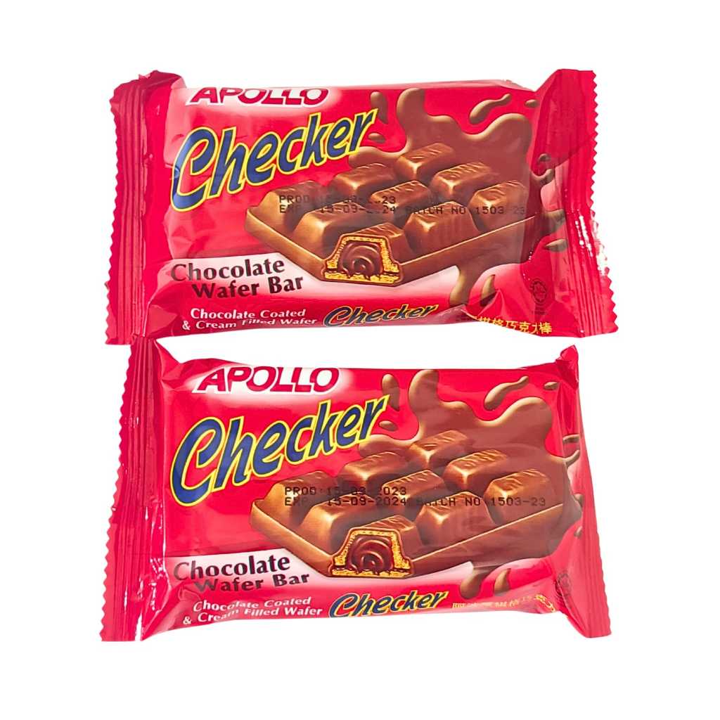 Jual Apollo Checker Chocolate Wafer Bar Eceran Satuan Pack @30g ...
