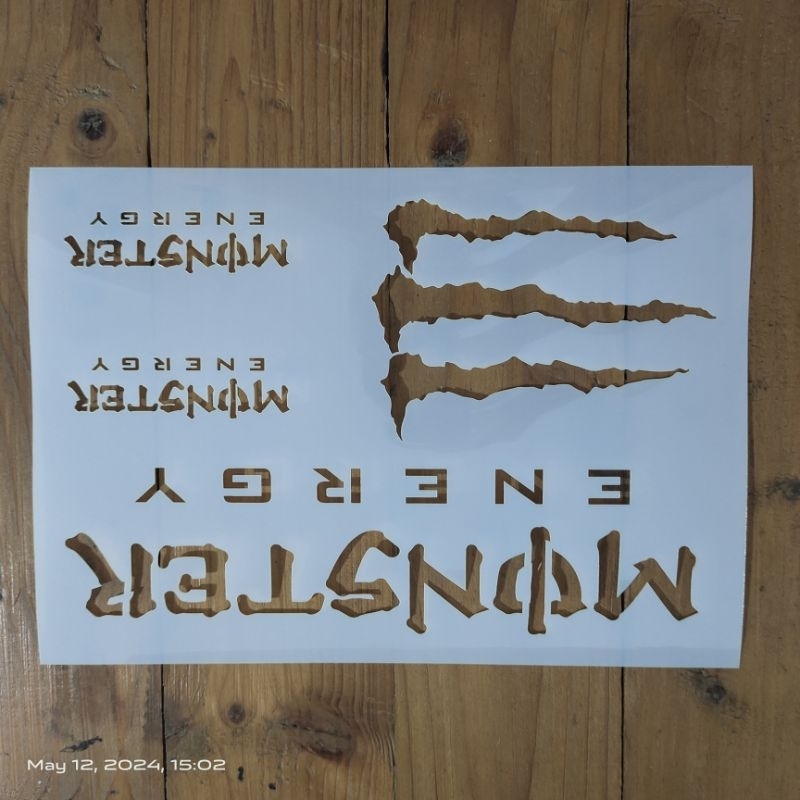 Jual Stencil Monster Energy Logo ukuran A4 | Shopee Indonesia