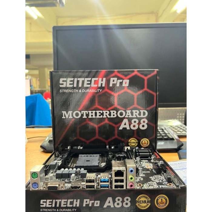 Jual MOTHERBOARD SEITECH PRO A88 / FM2/FM2+ | Shopee Indonesia