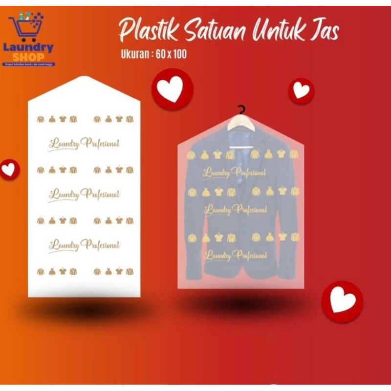 Jual Plastik printing laundry jas,dress, & gamis laundry 1 kg | Shopee Indonesia