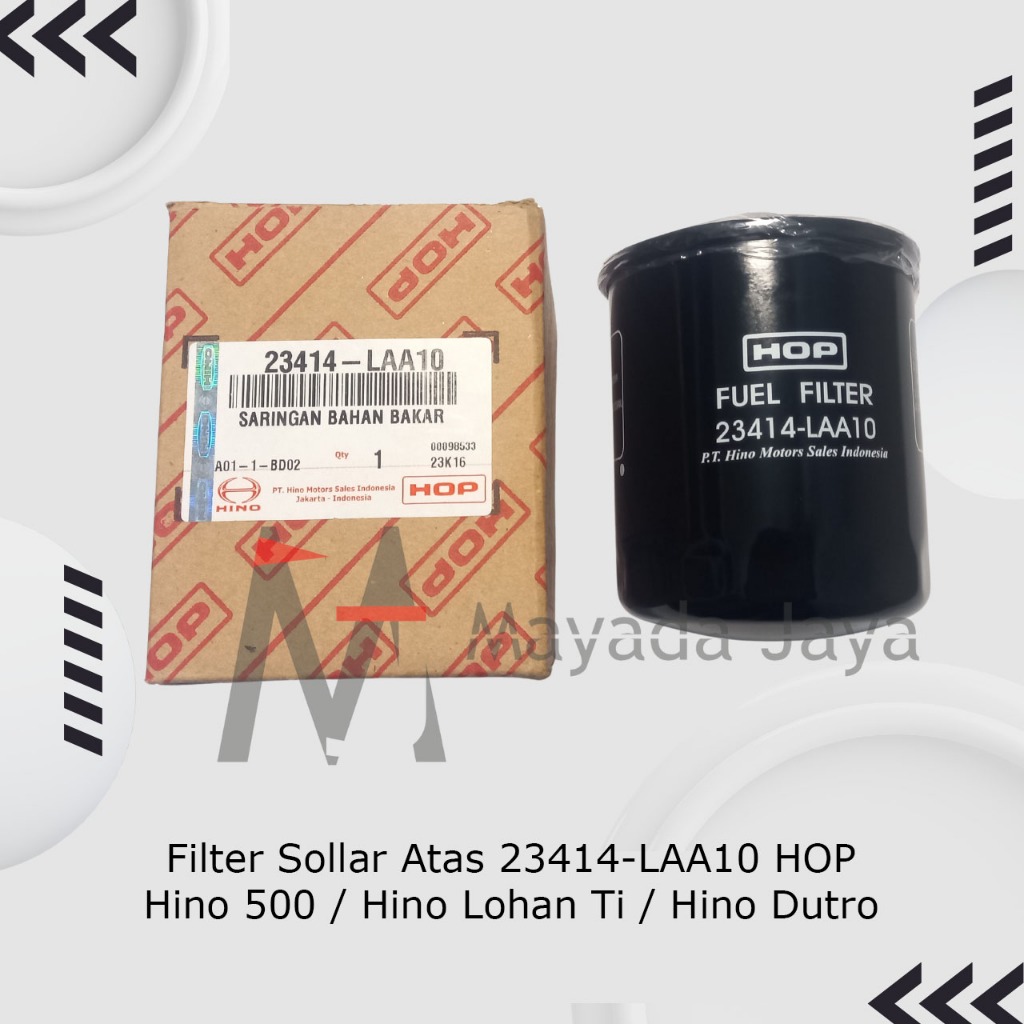 Jual Filter Solar Atas Hino Lohan 500 23414 - LAA10 HOP ORI | Shopee ...