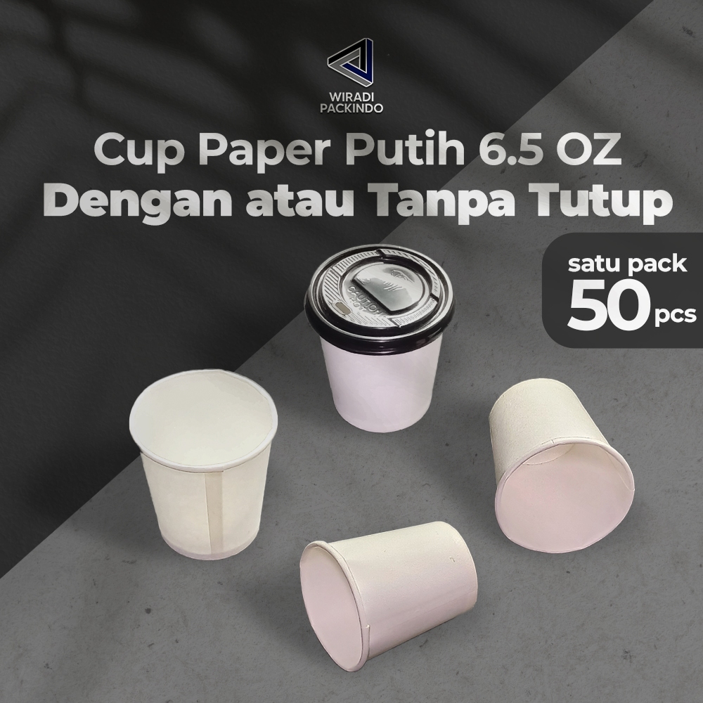 Jual Paper cup polos 8 Oz / Gelas kertas kopi 80z / cup tahan panas 240ml coffee teh tea ...