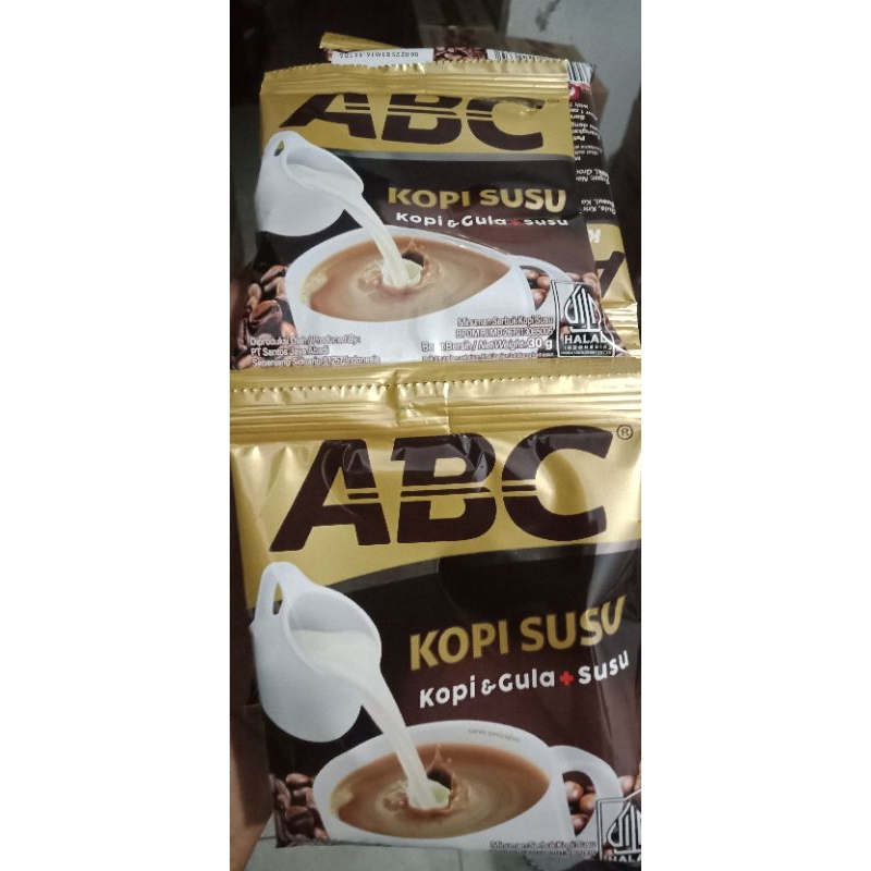 Jual Abc Kopi Susu Rentengan Isi 10 Sachet | Shopee Indonesia