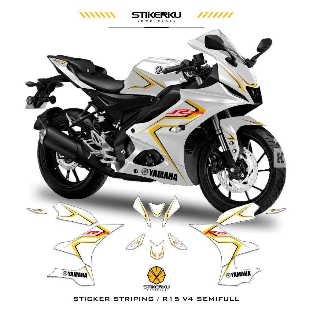 Jual Striping Semifull R15 V4 / motif 2/ Sticker / Stiker / Stock ...