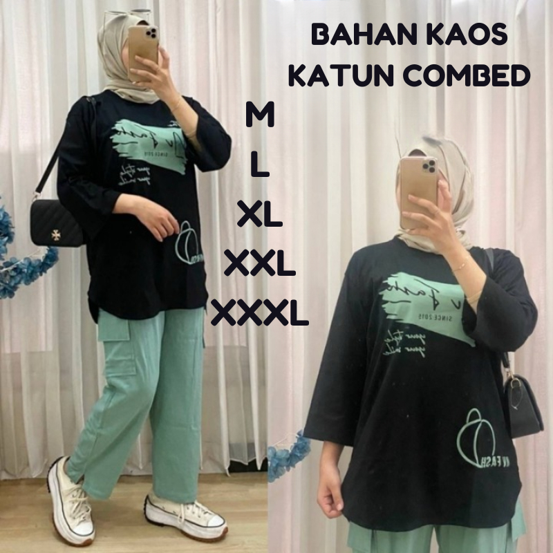 Jual Baju Setelan Wanita Kekinian Nefa Set BO Size M L XL XXL XXXL LD ...