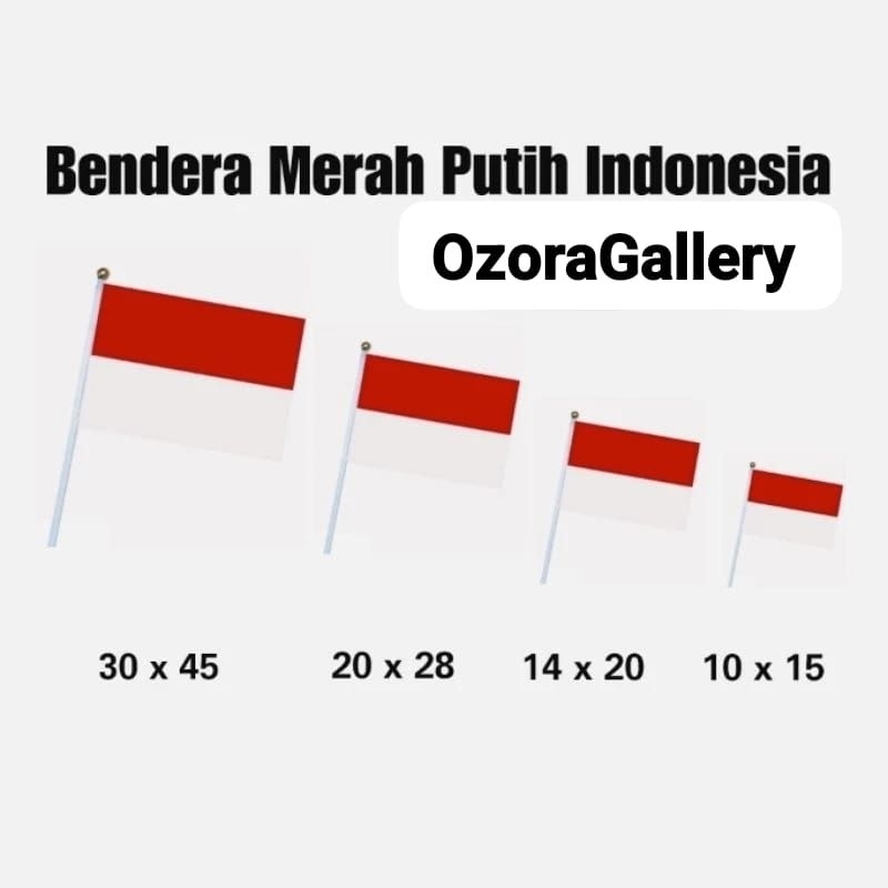 Jual Ready Bendera Kain Indonesia Merah Putih Kecil Pawai 17 Agustusan ...