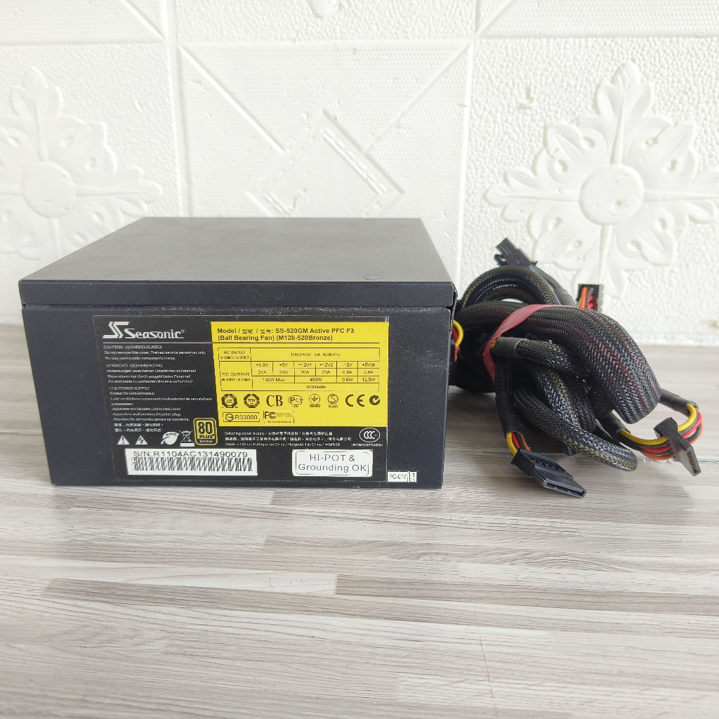 Jual PSU GAMING SEASONIC M12II 520W 80+ BRONZE MODULAR V3 | Shopee ...