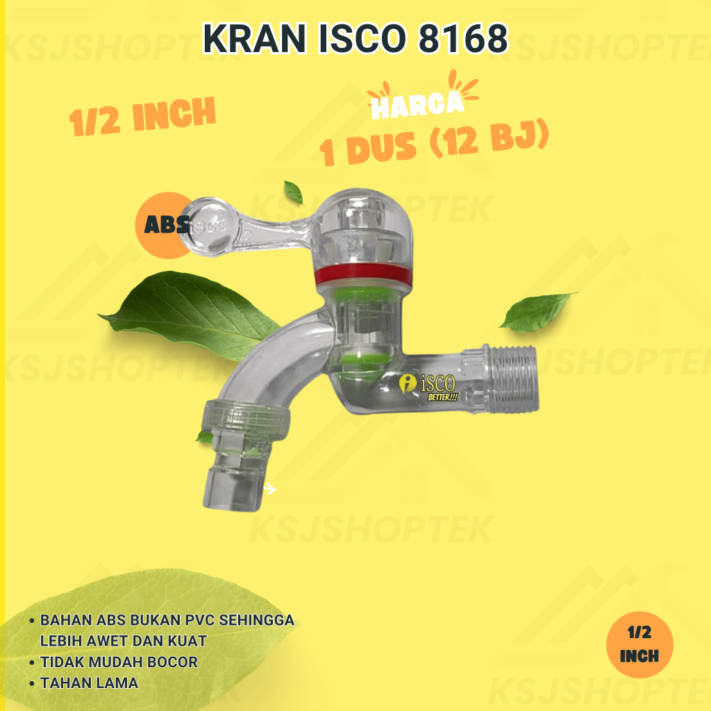 Jual Per Dus 12 bj Kran Transparant Isco Bening Keran 8168 Bagus Murah ...